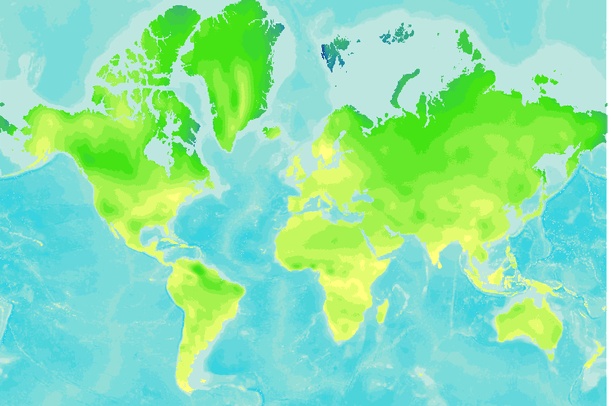 Standard deviation for winter maximum temperature (Celsius), 2040-2059 ...