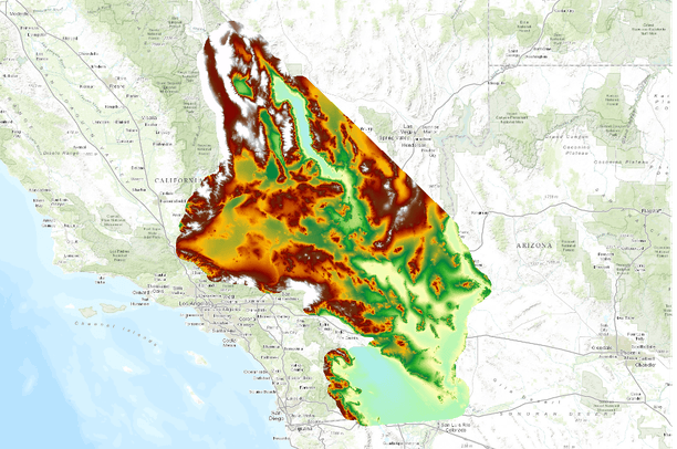 Digital Elevation Model (DEM), 30m, DRECP | Data Basin