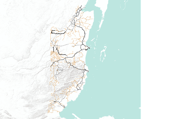 Roads of Belize | Data Basin