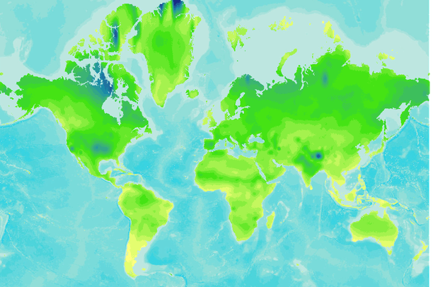Standard deviation for average summer temperature (Celsius), 2040-2059 ...