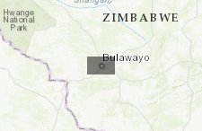 Topographical map of Bulawayo | Data Basin