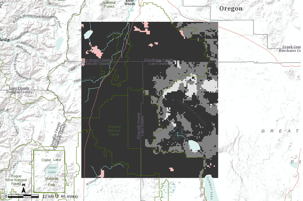 new and old soil depths for the eastern Oregon study area | Data Basin