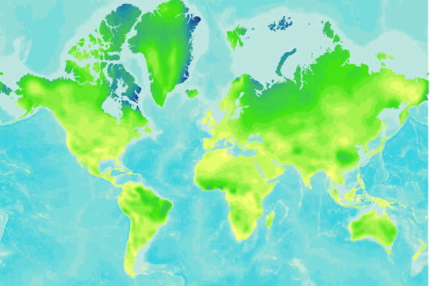 Standard deviation for winter maximum temperature (Celsius), 2020-2039 ...