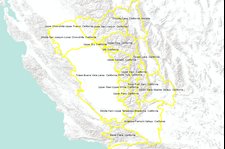 Kaweah River watershed with streams | Data Basin
