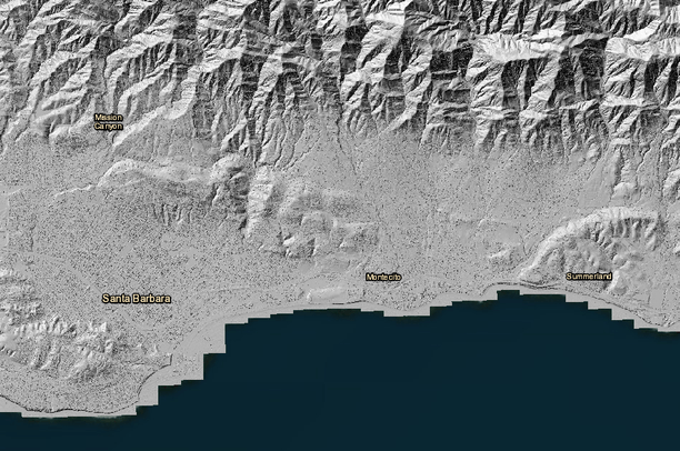 South Coast - Lidar Map | Data Basin