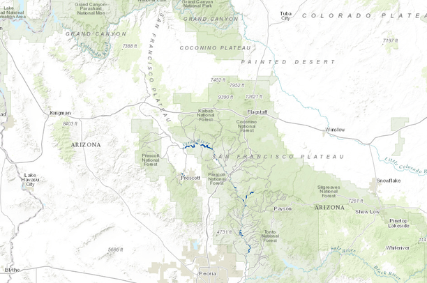 Spikedace Occurrence in the Verde River Basin | Data Basin