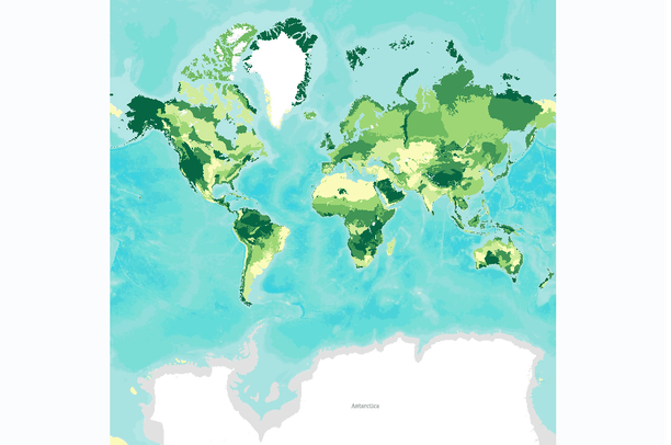 Percent Land Area Formally Protected by Terrestrial Ecoregion (2007 ...