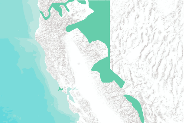 Tui chub (Gila bicolor) distribution in California as of 2002 | Data Basin
