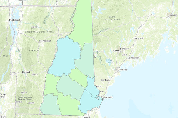 New Hampshire PARCA's - Optional Zoom | Data Basin