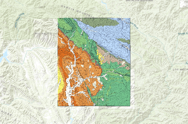 Caldwell Mesa USGS Quad, Dibblee Geology | Data Basin