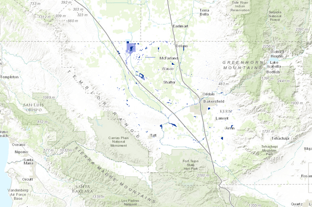 Wetlands of Kern County, EIR Boundary | Data Basin