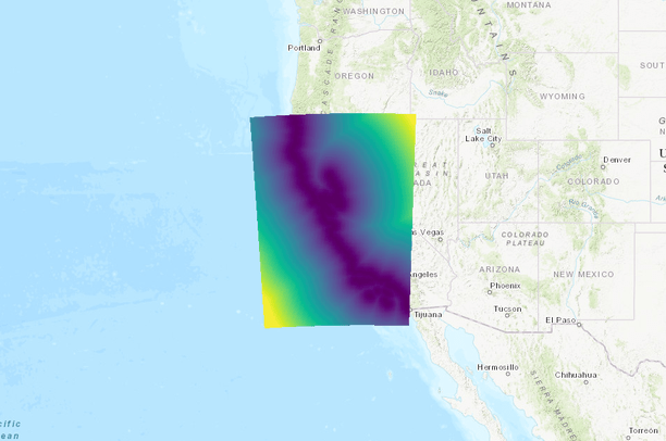 Distance to the California Coast, OPC OSW Study Area | Data Basin