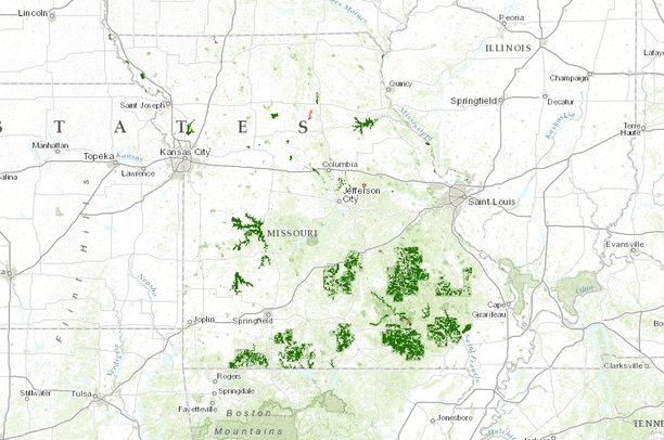PAD-US (CBI Edition) Version 2.1, Missouri | Data Basin