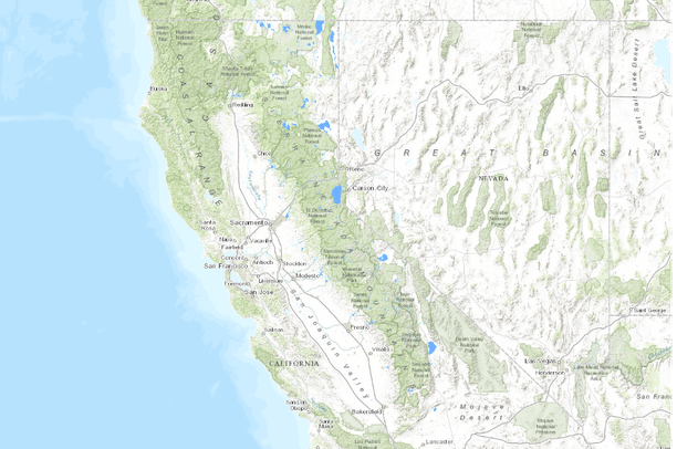 NHD Lakes, Sierra Nevada Zones | Data Basin