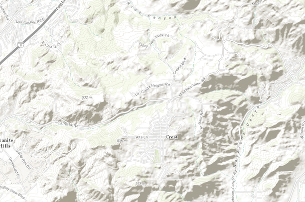 Crestridge/South Crest BRDIS Treatment Plot Corner Points | Data Basin