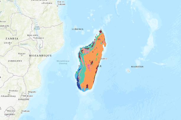 Simplified Geology of Madagascar | Data Basin