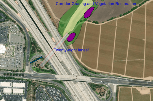 OC Irvine Wildlife Overcrossing Location | Data Basin