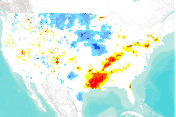 Standardized precipitation forecast October-December, 2010 (based on ...