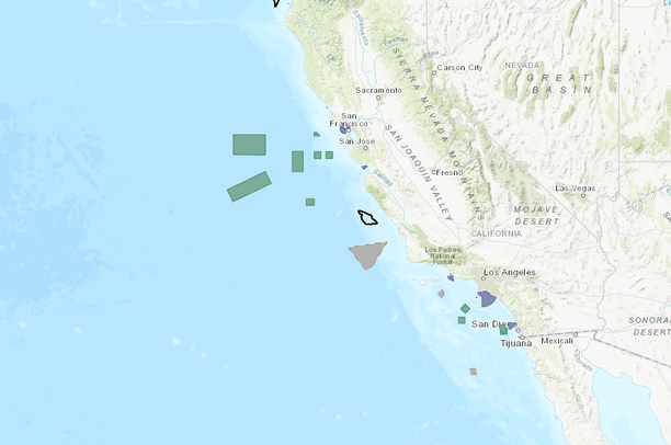 Ocean Use - Disposal Sites, CA | Data Basin