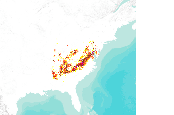 Eastern United States Climate Change Tree Atlas - Suitable habitat for ...