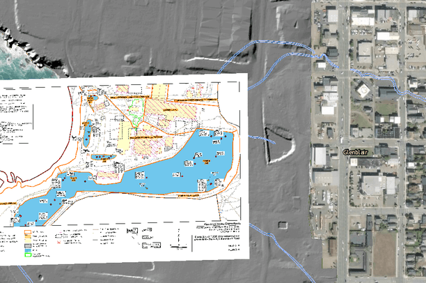 Mill Pond, Elevation, and Hillshade of the Fort Bragg Headlands | Data ...