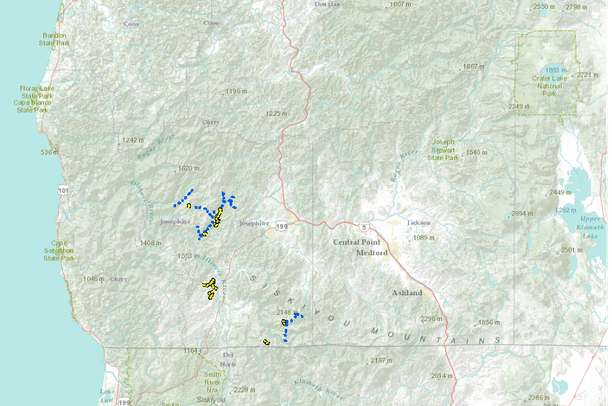 USFS Trails by Use (Alt 5) for Illinois Valley | Data Basin