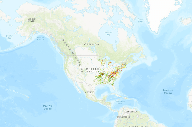 USFS National Insect and Disease Risk Map - Declines | Data Basin