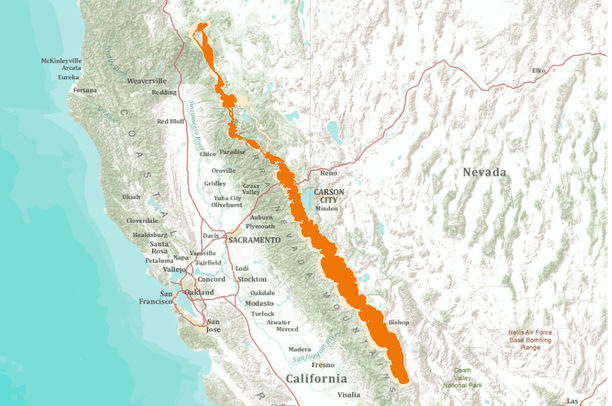 Wolverine normalized least cost corridors | Data Basin