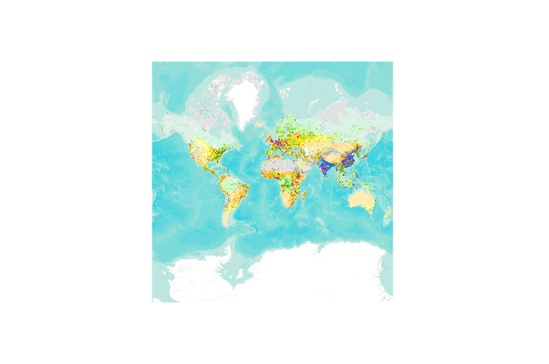 Anthropogenic biomes of the world - 2000 | Data Basin