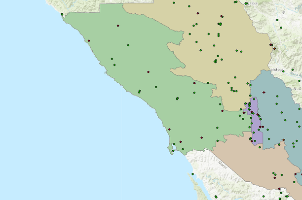 Communication Towers, Wildfire Resilience Planner, Sonoma County | Data ...