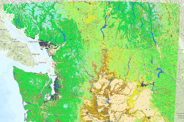 Washington Connected Transboundary Land Cover | Data Basin