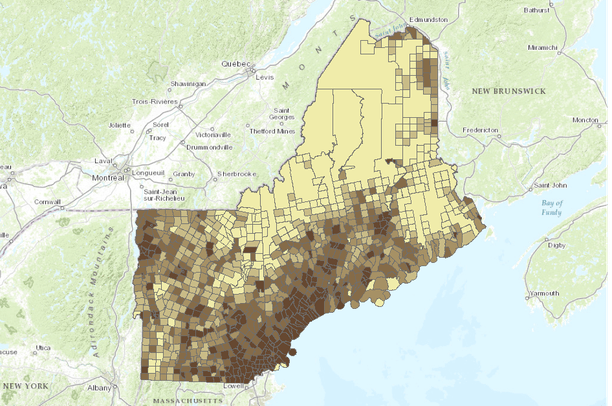 Socio-economic data by county subdivision | Data Basin