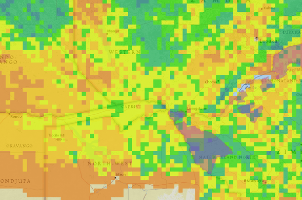 Zimbabwe Major parks & wildlife area | Data Basin