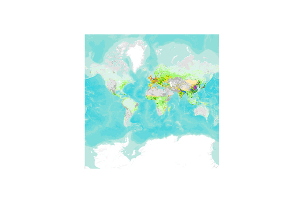 Anthropogenic biomes of the world - 1800 | Data Basin