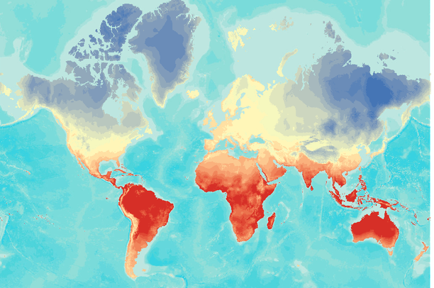 Seasonal winter minimum temperature (Celsius), 2080-2099, average of 6 ...