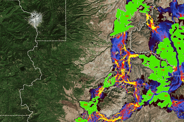 Pinchpoint Mapper for white-tailed jackrabbit (Lepus townsendii) | Data ...