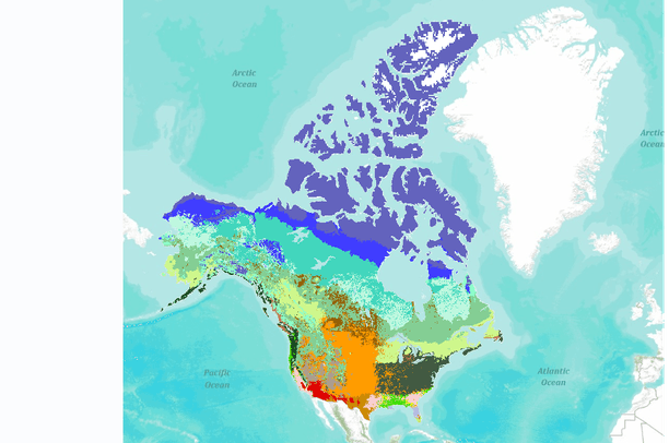 Vegetation Type for the United States and Canada Simulated for the ...