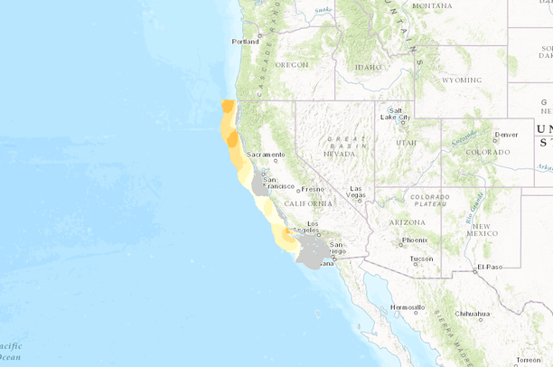 California Offshore Wind Speed: Hourly Average across September (2007 ...