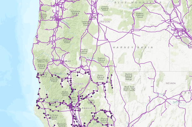 Map of Transmission Alternative 7.2a | Data Basin