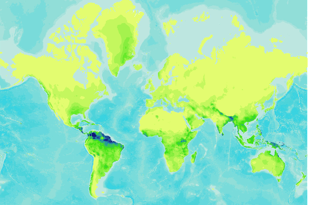 Standard deviation for average spring precipitation (mm), 2020-2039, 16 ...