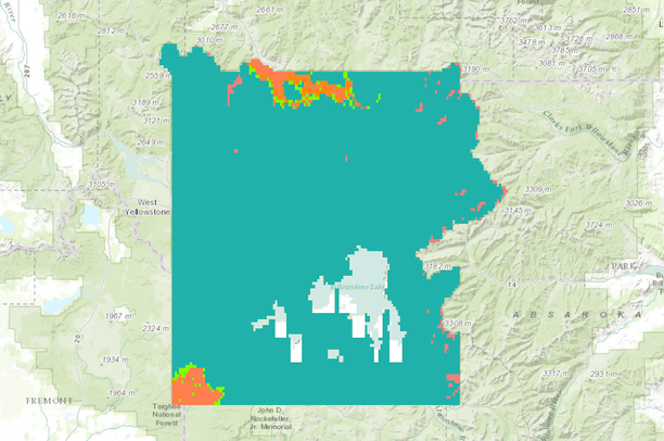 Historic Vegetation Type for Yellowstone National Park (1992-2005 ...