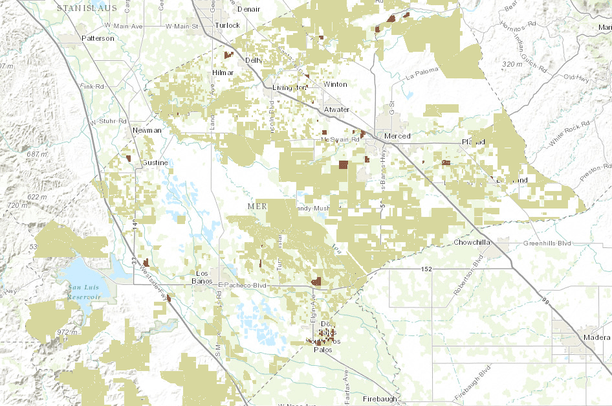 Merced County Williamson Act Parcels and Non-Renewals, 08/2015 | Data Basin