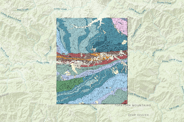 Topatopa Mountains USGS Quad, Dibblee Geology | Data Basin