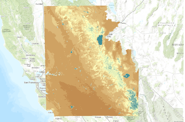 PCM A2 Scenario Climatic Water Deficit, Central Sierra Nevada ...