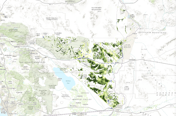 Burro deer - Habitat Intactness, DRECP | Data Basin