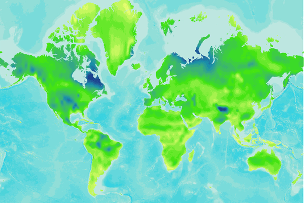 Standard deviation for summer maximum temperature (Celsius), 2080-2099 ...