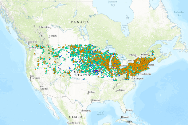 Select USA Bobolink eBird Records (2010-2014) | Data Basin