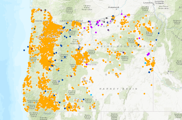 All ODOE Renewable Energy Sites, Oregon (cleaned-up) | Data Basin