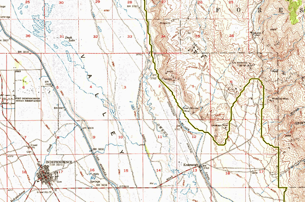Independence Historic Topographic Map | Data Basin