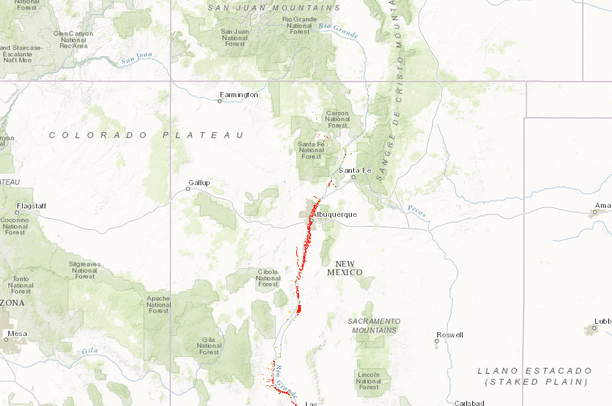 Yellow-billed Cuckoo: Current Habitat Suitability Consensus of All ...